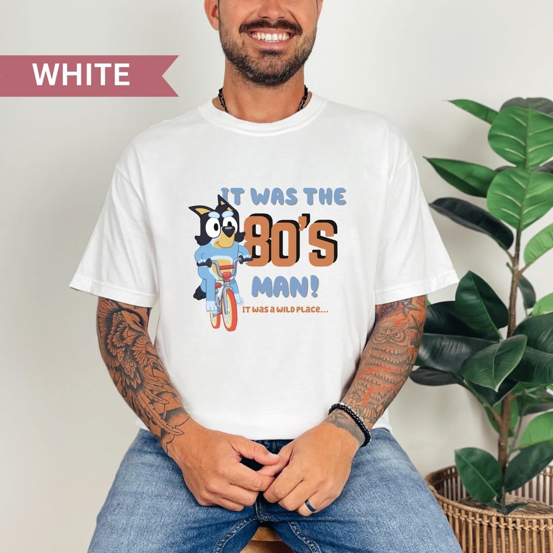 It Was The 80S Man Bluey Dad Shirt, Comfort Colors Fathers Day Gift ...