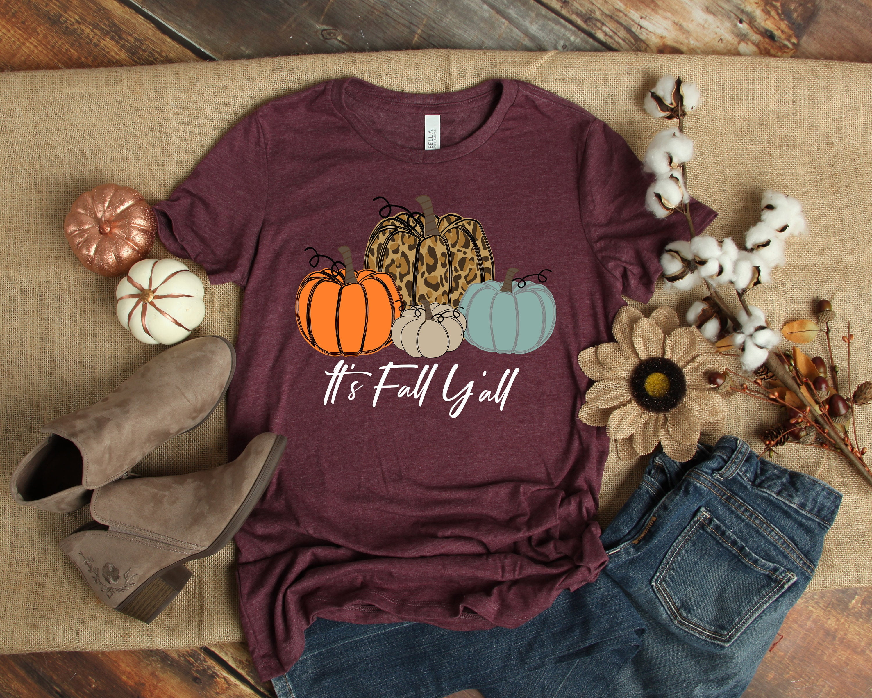 It is fall y'all Shirt, Pumpkin Tee,Buffalo Plaid Thanksgiving Shirt ...