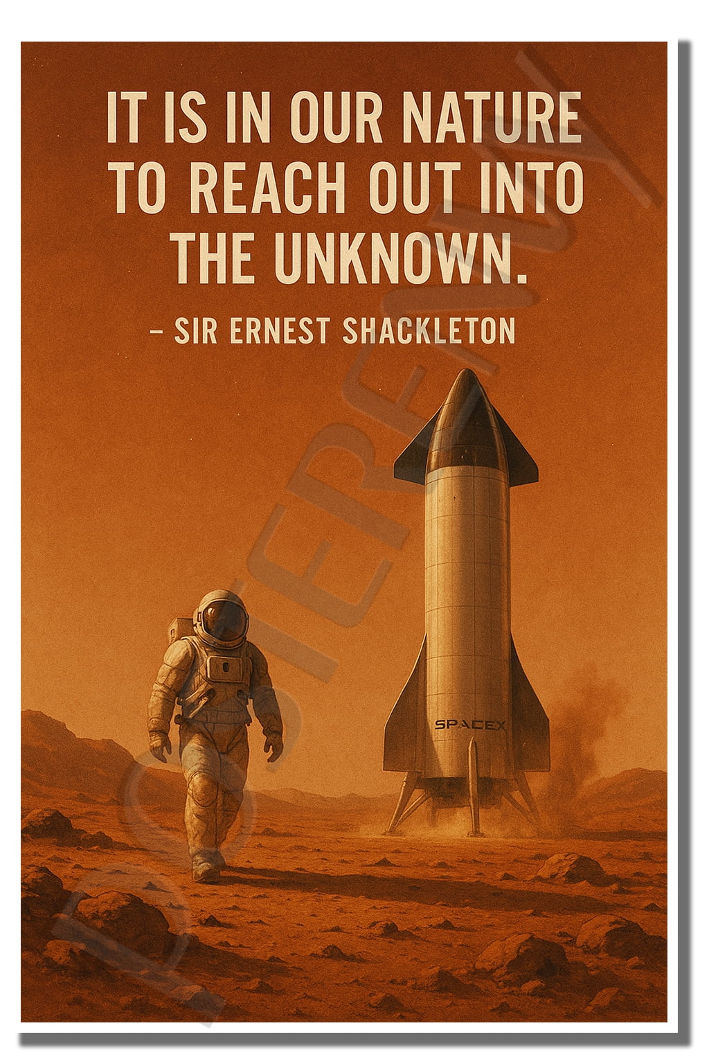 It is in our nature to reach out into the unknown - Sir Ernest ...