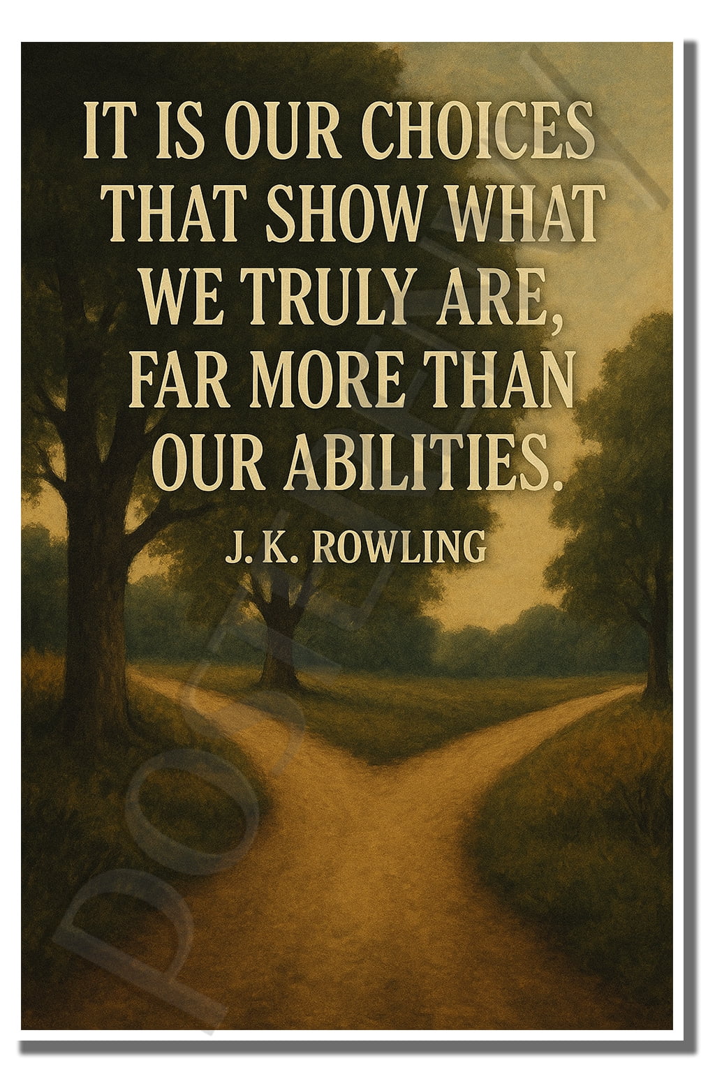 It is our choices that show what we truly are, far more than our ...