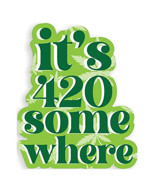 It's 420 Somewhere 420 Sticker - Pack Of 3 - Walmart.com