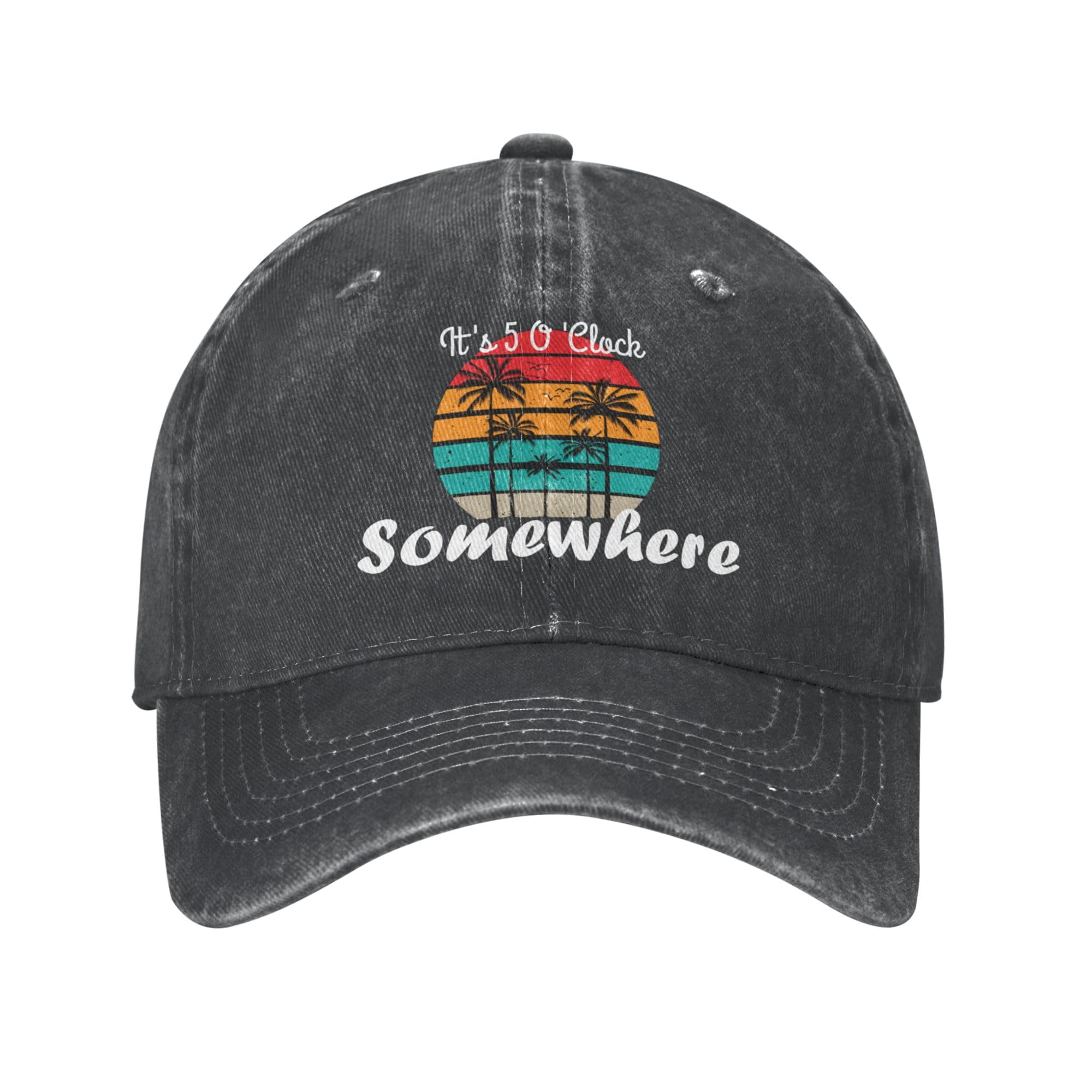 It's 5 O'clock Somewhere Baseball Hats for Men Women Vintage Caps ...
