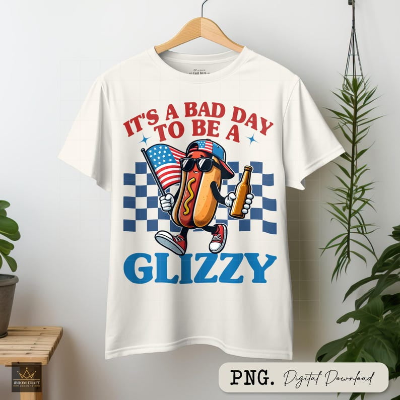 It's A Bad Day To Be A Glizzy T-shirt, Funny 4th Of July T-shirt, Retro ...