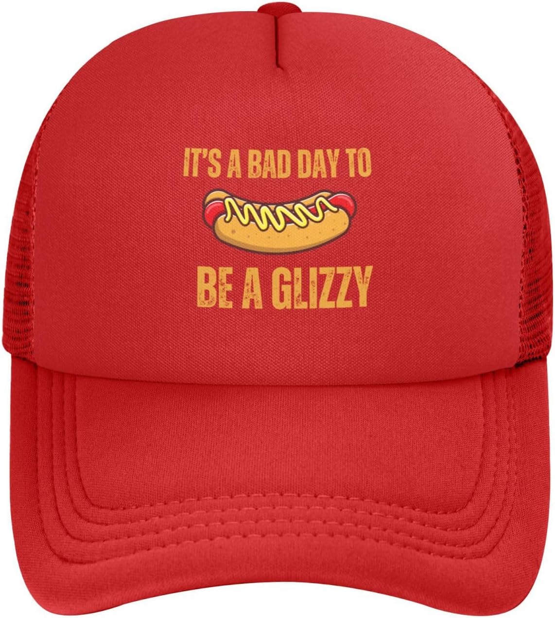 It's A Bad Day to Be A Glizzy Hat Hot Dogs Lover Mesh Hat for Men Women ...