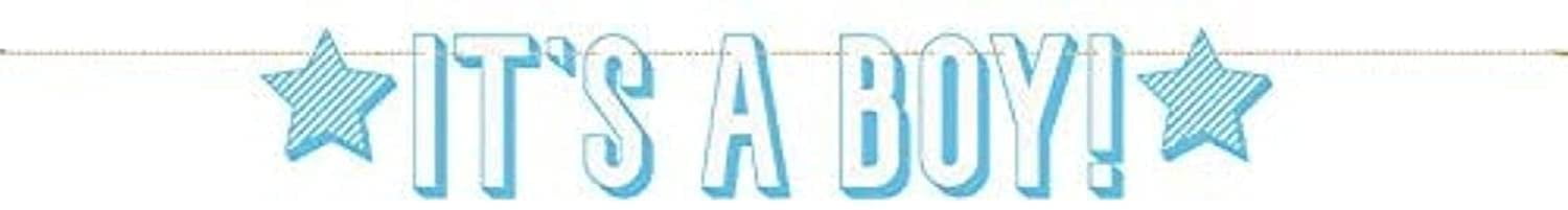 It's a Boy Letter Banner I Blue I Cardboard I 1 Pc. - Walmart.com