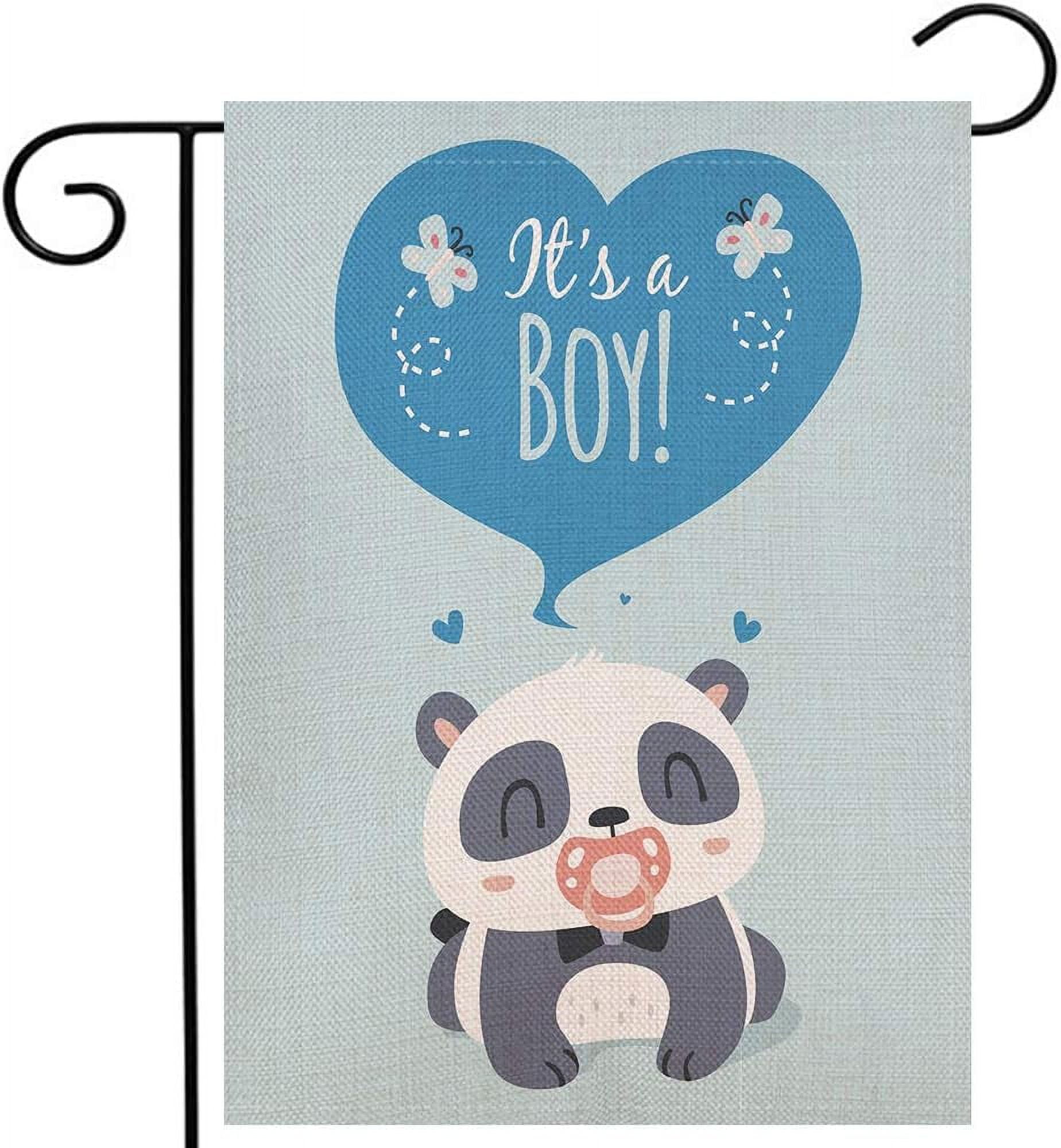 It's A Boy Garden Flag Baby Shower Birth Vertical Double Sided Yard ...