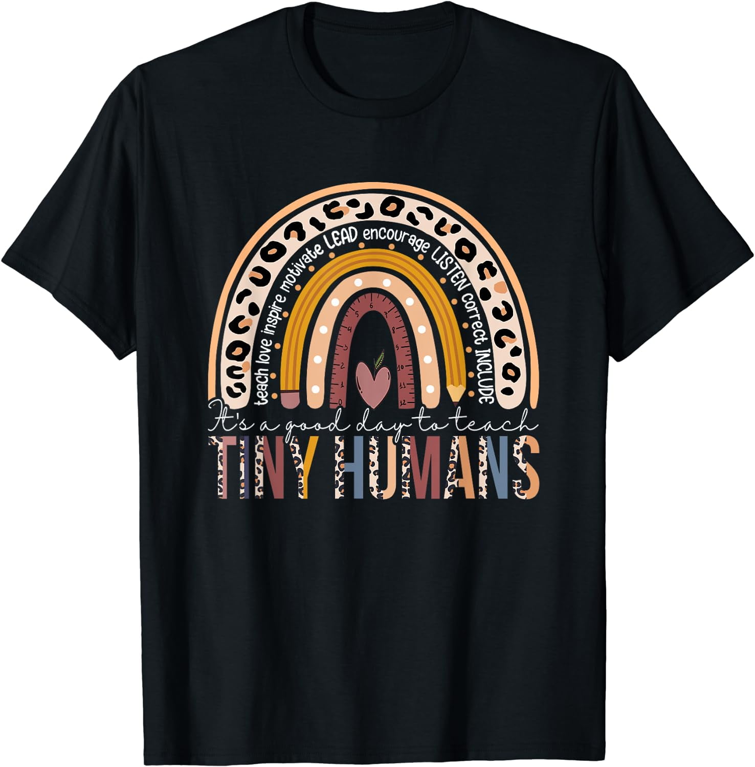 It's A Good Day To Teach Tiny Humans Funny Teacher Teaching T-Shirt Black - Walmart.com