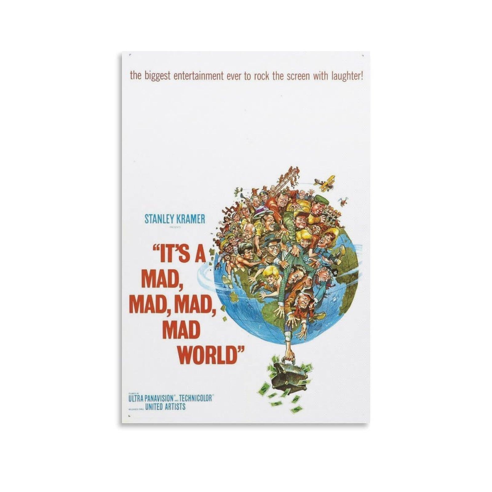 It's A Mad Mad Mad Mad World Comedy Crime Adventure Movie Poster Print ...
