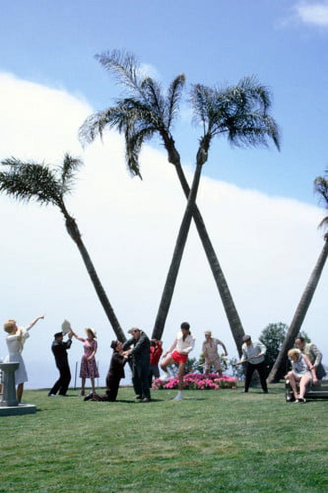 It's A Mad Mad Mad Mad World Rare Cast By Big 'W' Palm Trees 24x36 ...