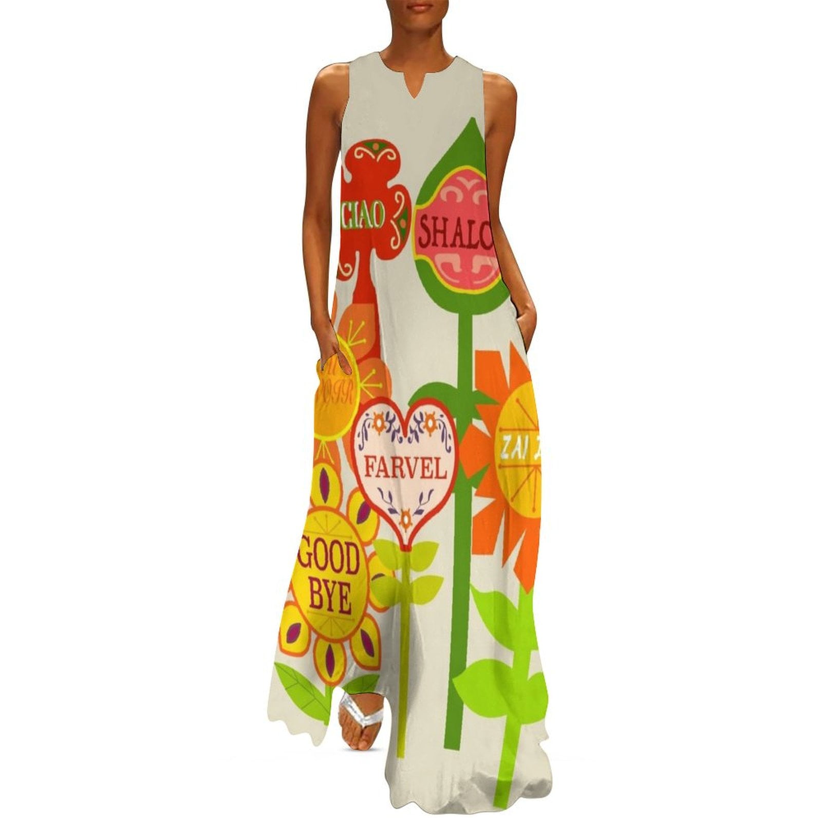 It"s A Small World Goodbye Room Flowers Long Dress ladies dresses for ...