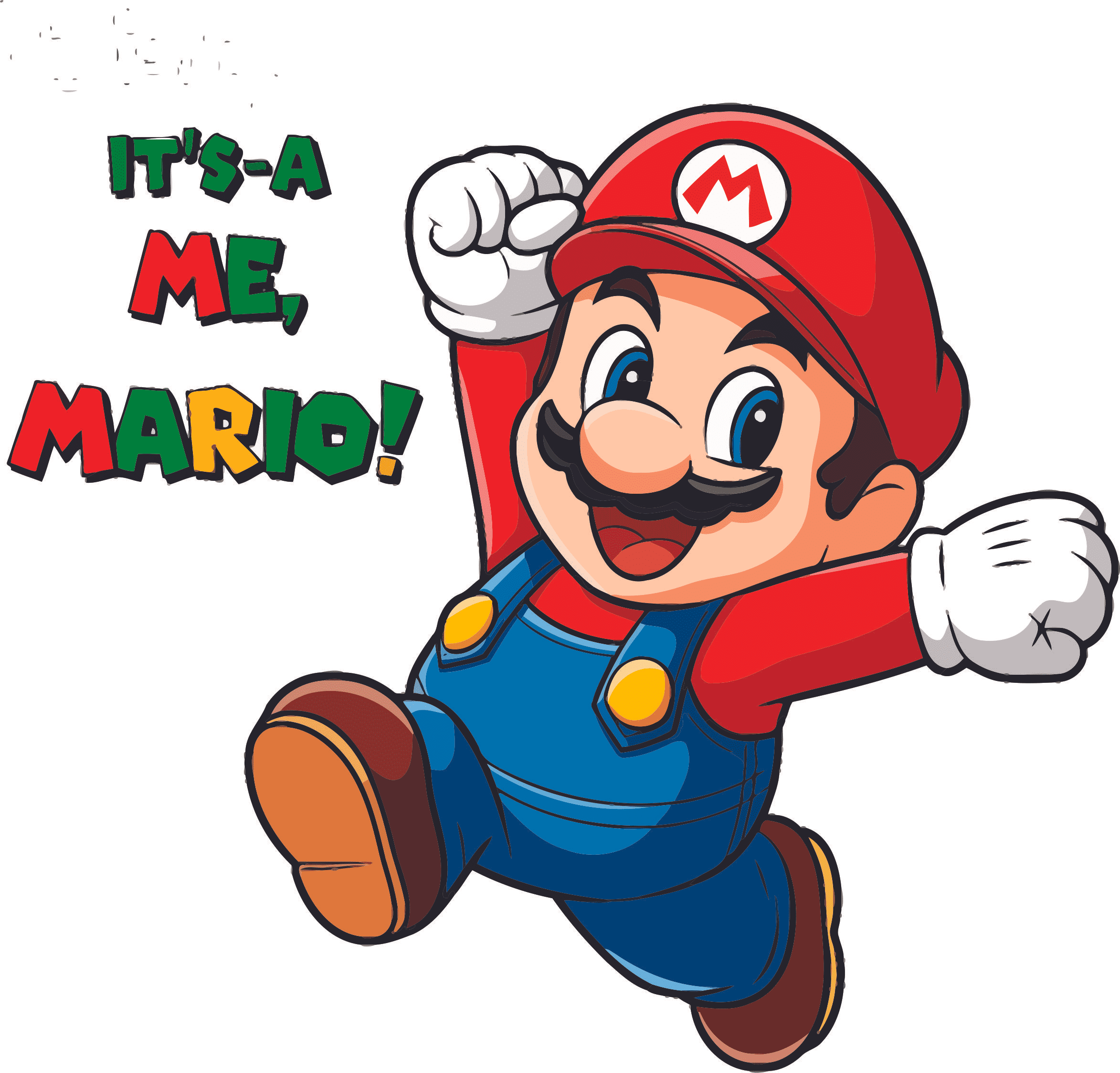 It's-A Me Super Red Plumber Retro Videogame Character Iconic ...