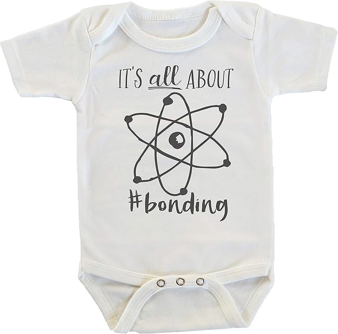 It's All About Bonding Science Chemistry Atomic Onesie Bodysuit ...