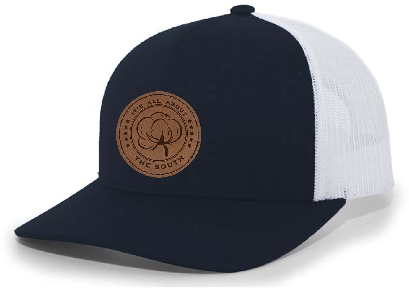 It's All About The South Cotton Boll Laser Engraved Leather Patch ...