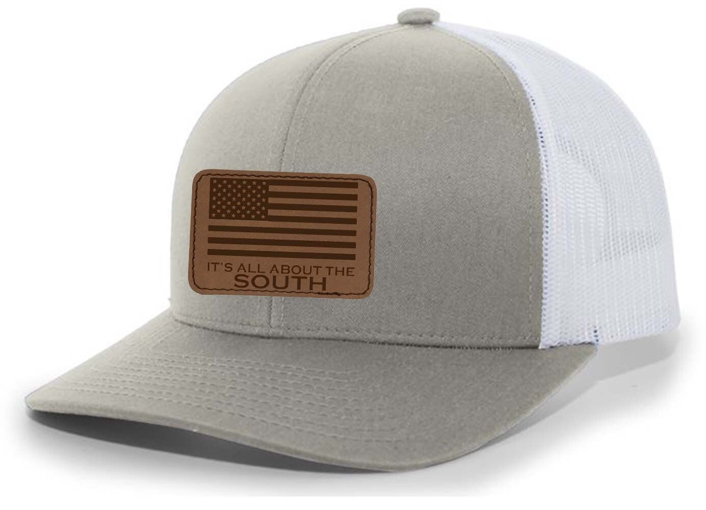 It's All About The South Patriotic American Flag Laser Engraved Leather ...