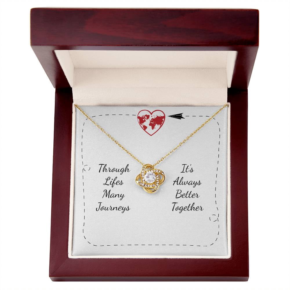 It's Always Better Together - Love Knot Necklace - Message Card & Gift ...