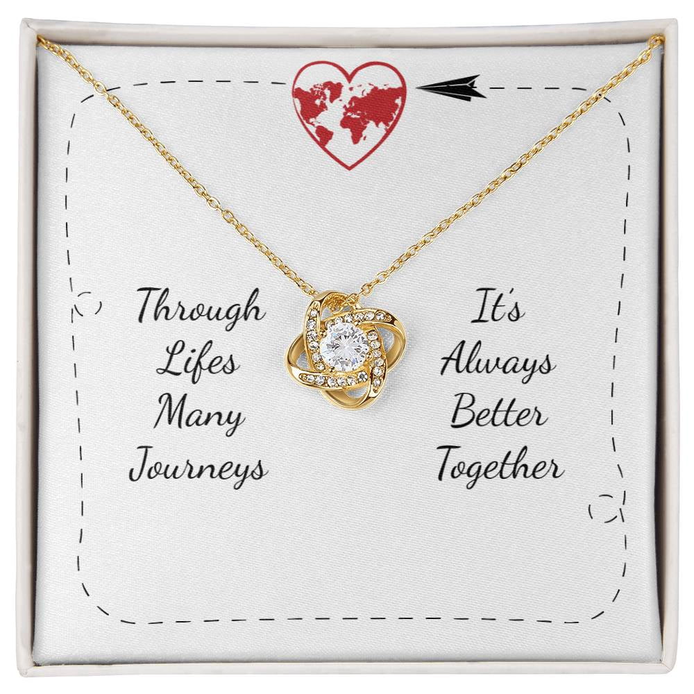 It's Always Better Together - Love Knot Necklace - Message Card & Gift ...