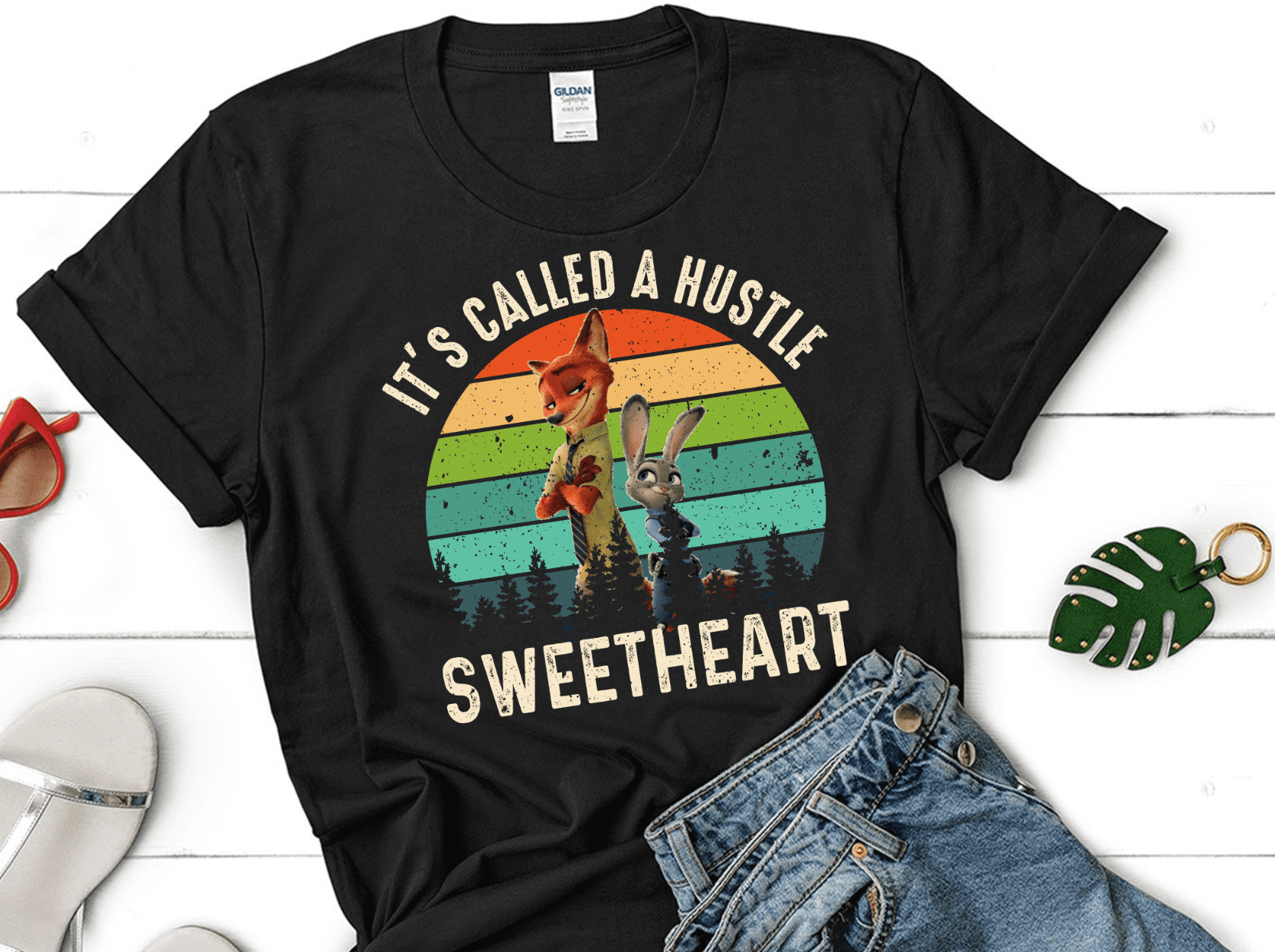 It's Called A Hustle Sweetheart Vintage T-Shirt, Zootopia Fan Shirt ...