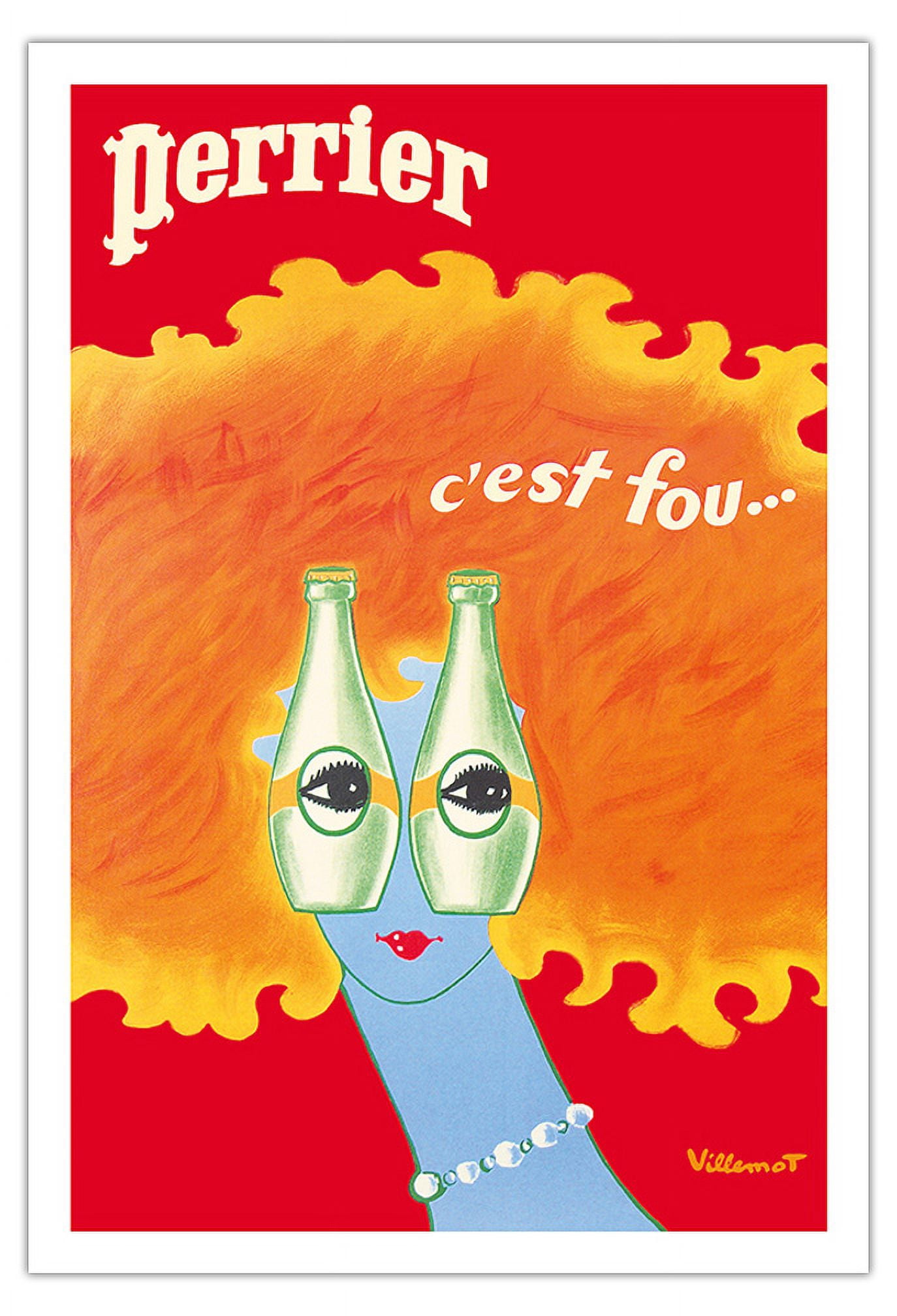 It’s Crazy (C’est Fou) - Perrier Sparkling Water - Vintage Advertising ...