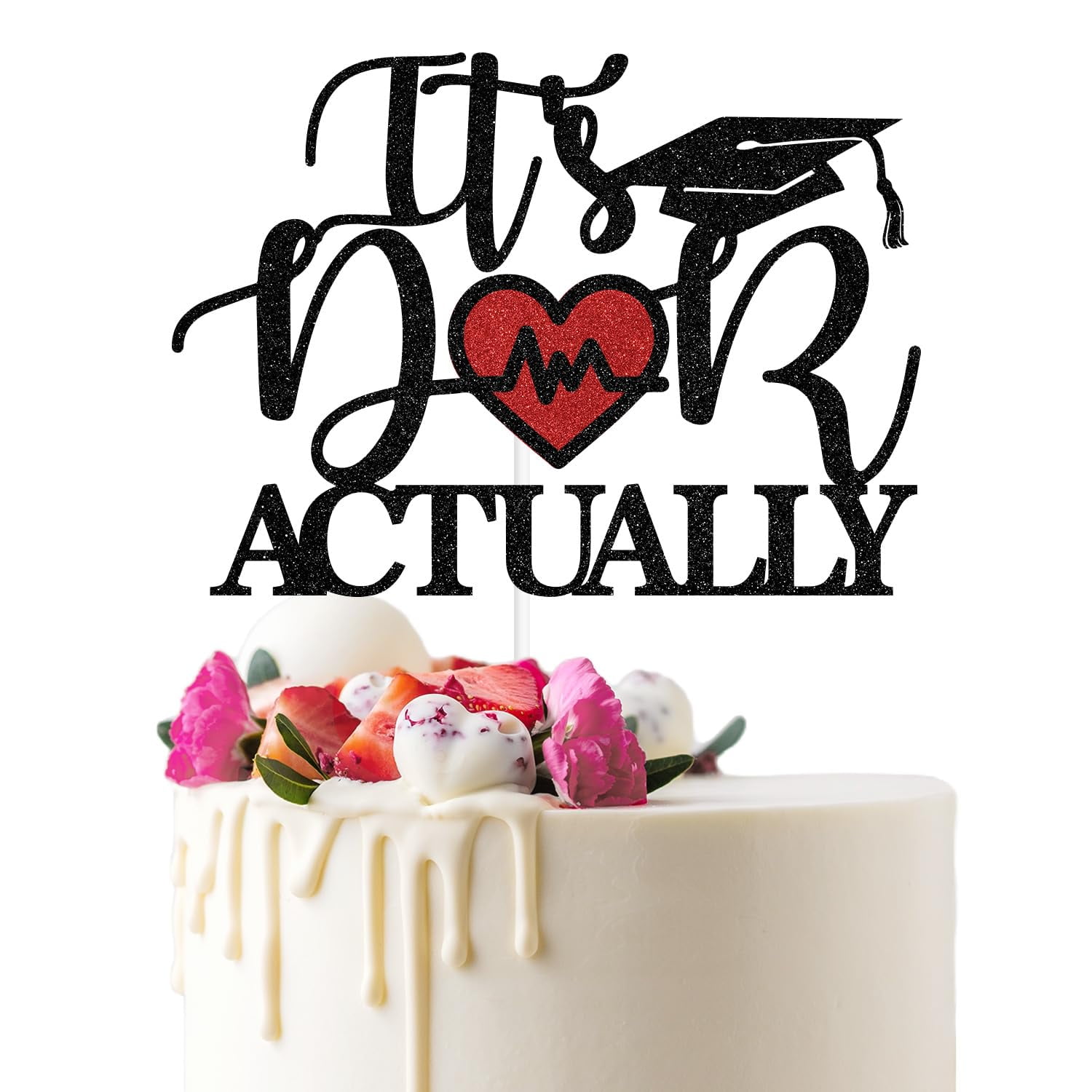 It's DR Actually Cake Topper, Congrats PHD/Congrats KMC2Doctor ...