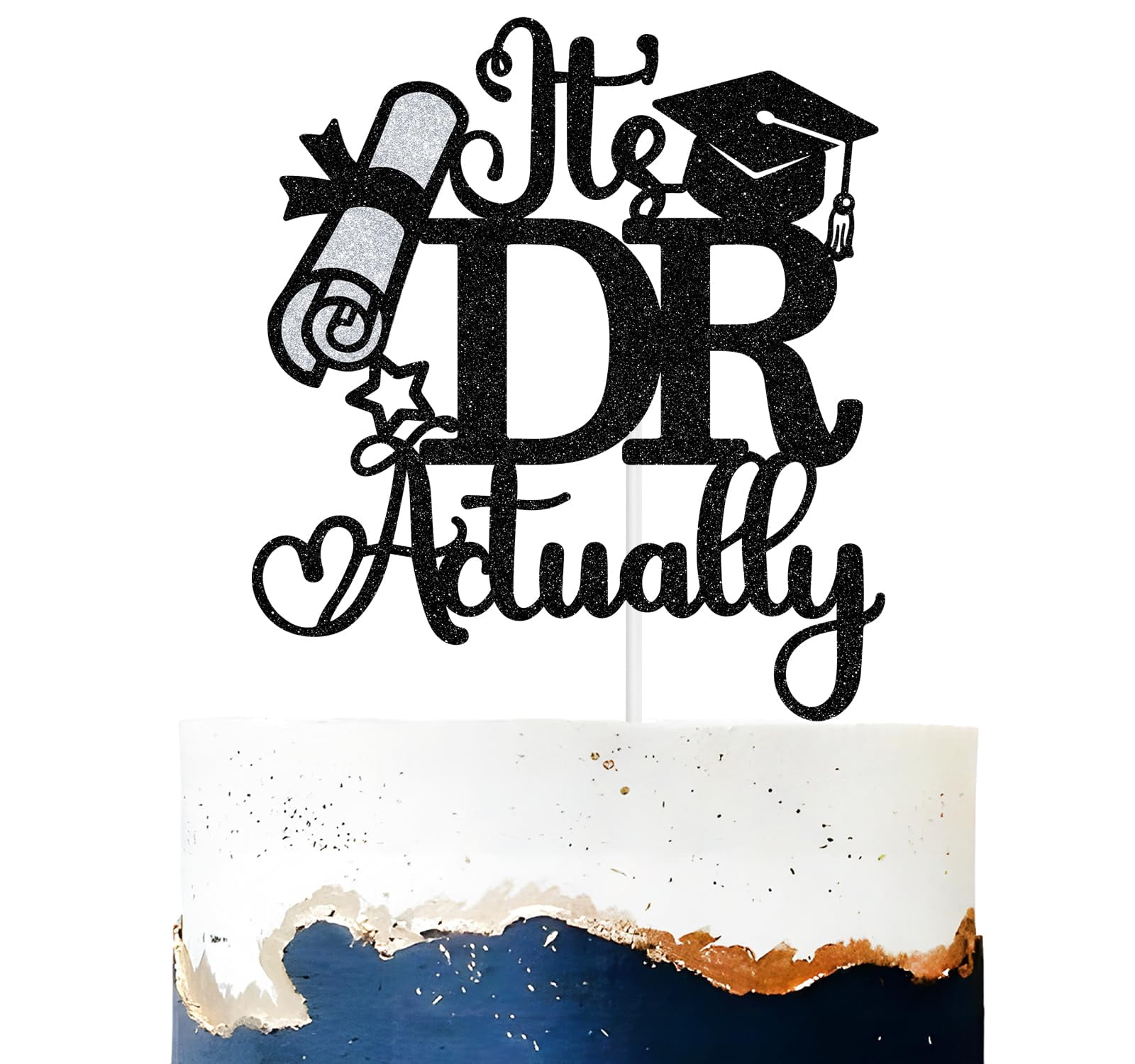 It's DR Actually Cake Topper, Future Doctor/Congratulations H2FSDPHD ...