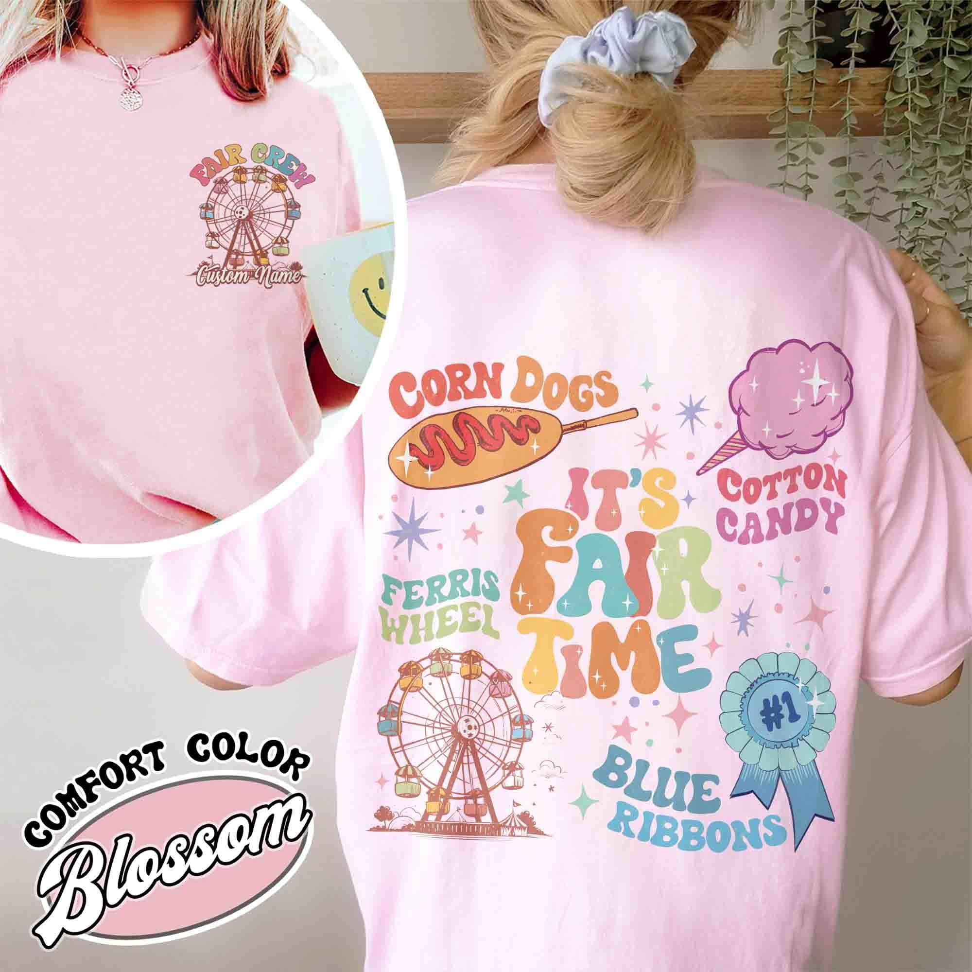 It’s Fair Time Shirt, Carnival T-Shirt,Cotton Candy Corn Dogs Wheel ...