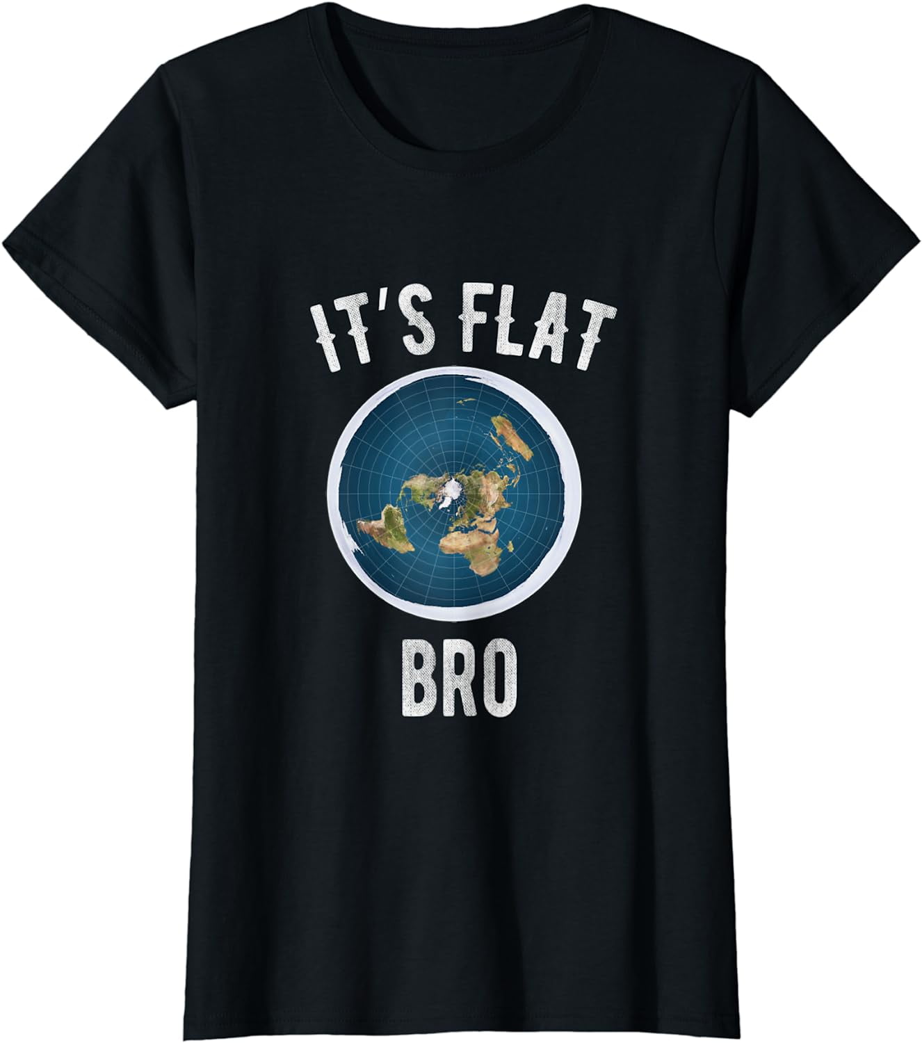 It's Flat Bro - The Earth is Flat Map - Walmart.com