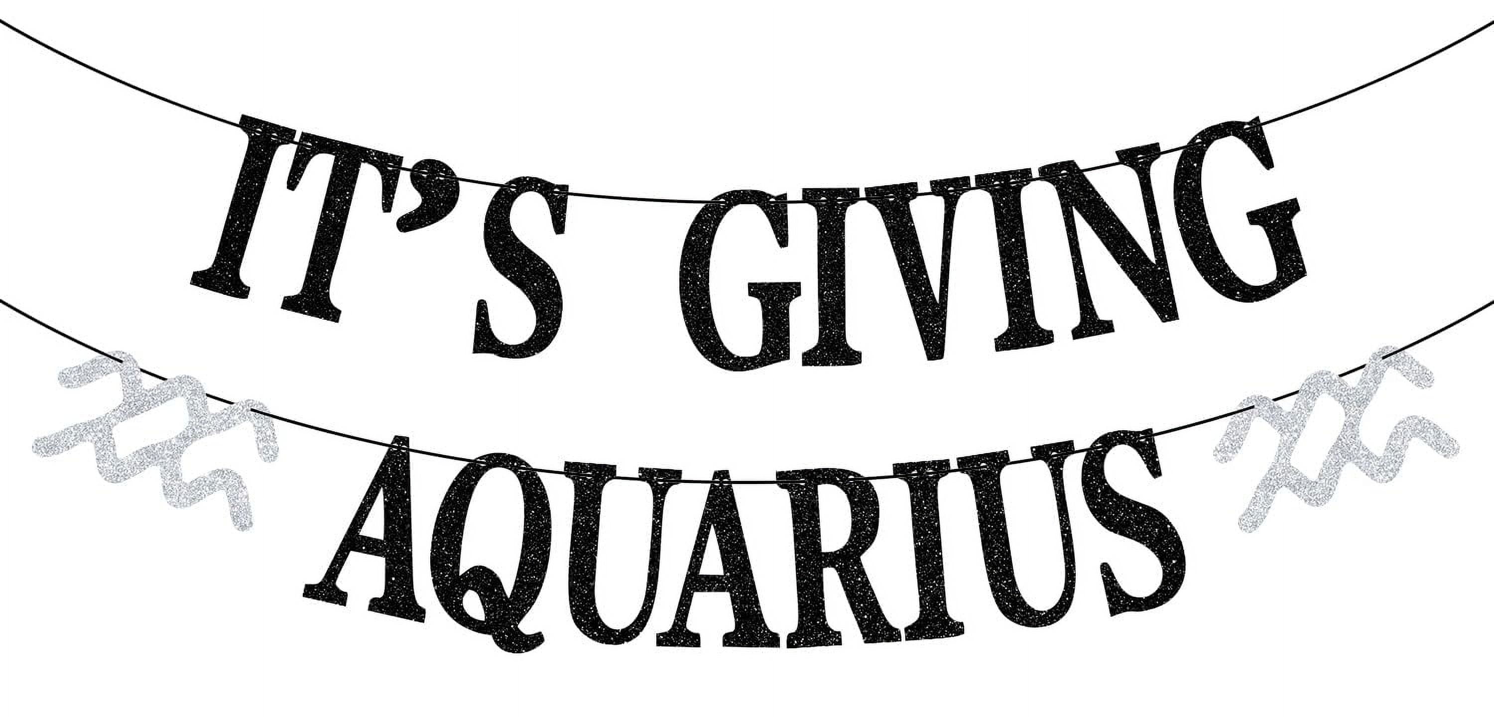 It's Giving Aquarius Banner, Big Aquarius Energy, Aquarius Season, 12 ...