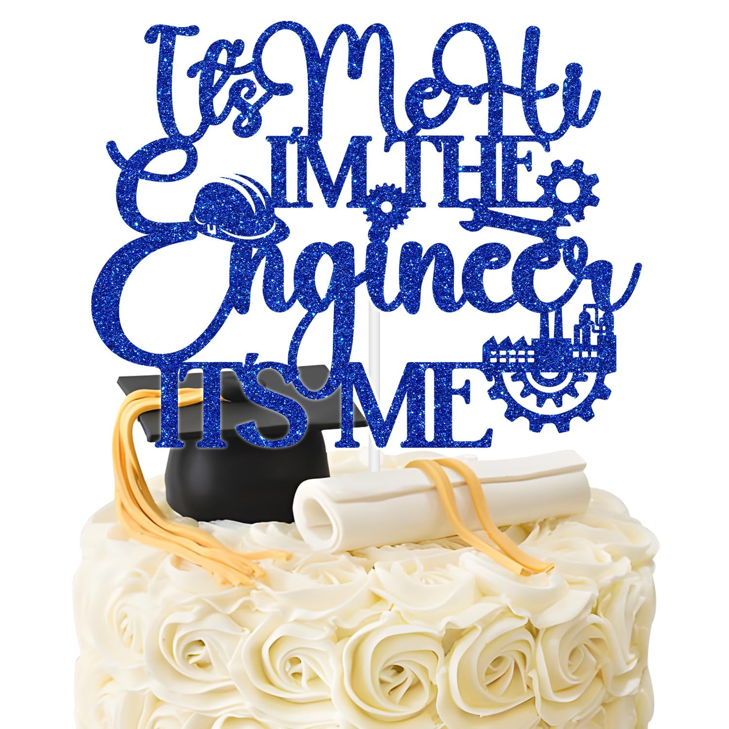 It’s Me Hi I’m the Engineer BSL1 It’s Me Cake Topper, Congrats Grad ...