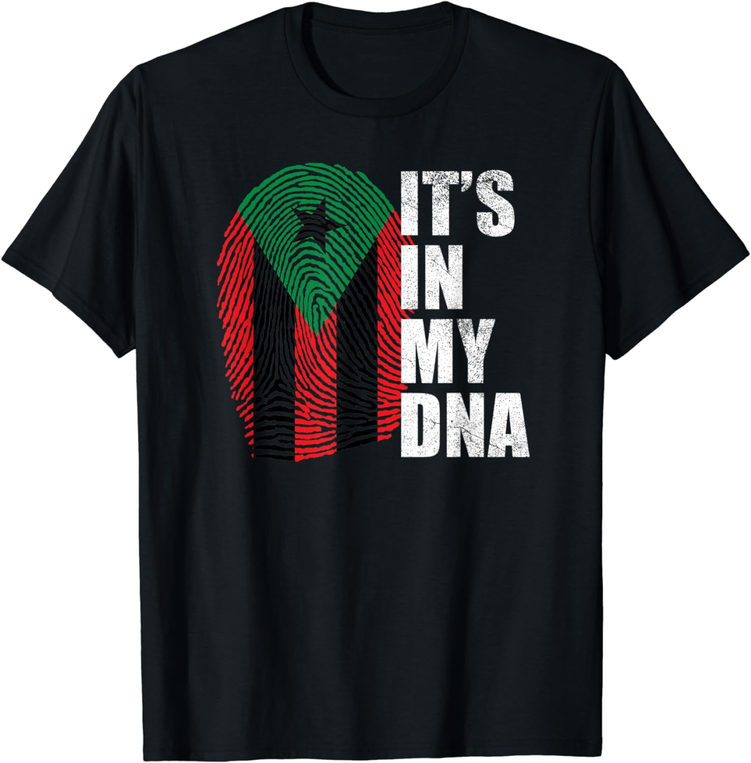 It’s In My DNA Afro Puerto Rican Flag Africa Puerto Rico T-Shirt ...