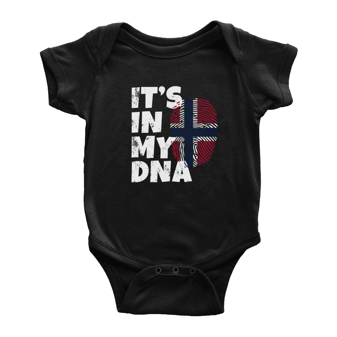 It's In My DNA Norwegian Flag Country Pride Cute Baby Bodysuit Newborn ...