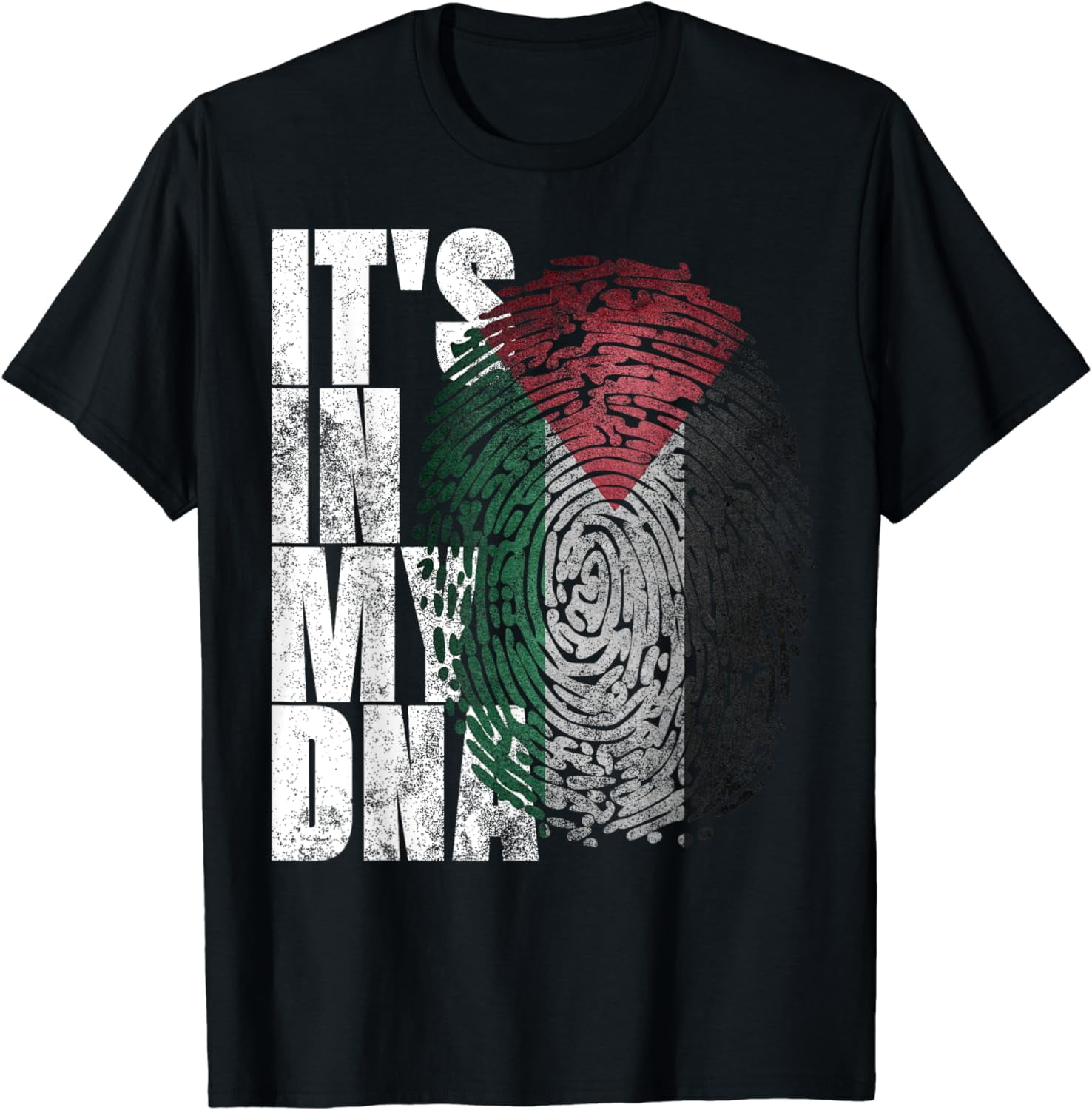 It's In My DNA Palestinian Shirt Arabic Gifts Palestine Flag T-Shirt ...