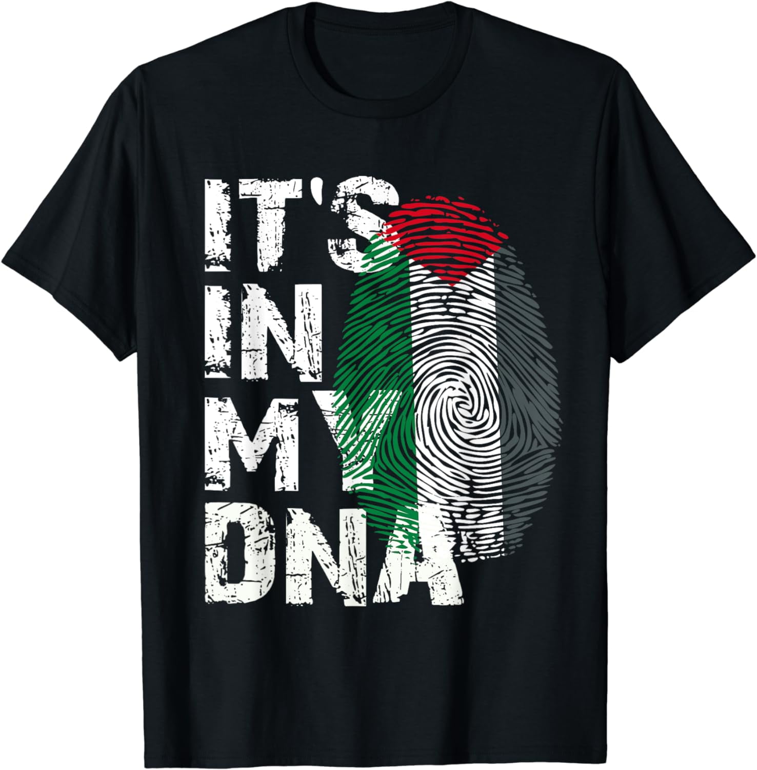 It's In My DNA Palestinian Vintage Palestine Flag Patriotic T-Shirt ...