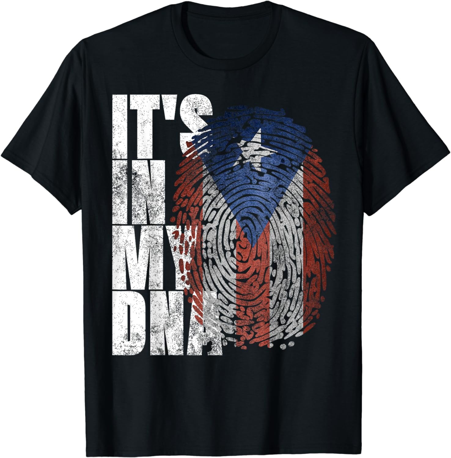 It's In My DNA Puerto Rican Gifts Hispanic Puerto Rico Flag T-Shirt ...