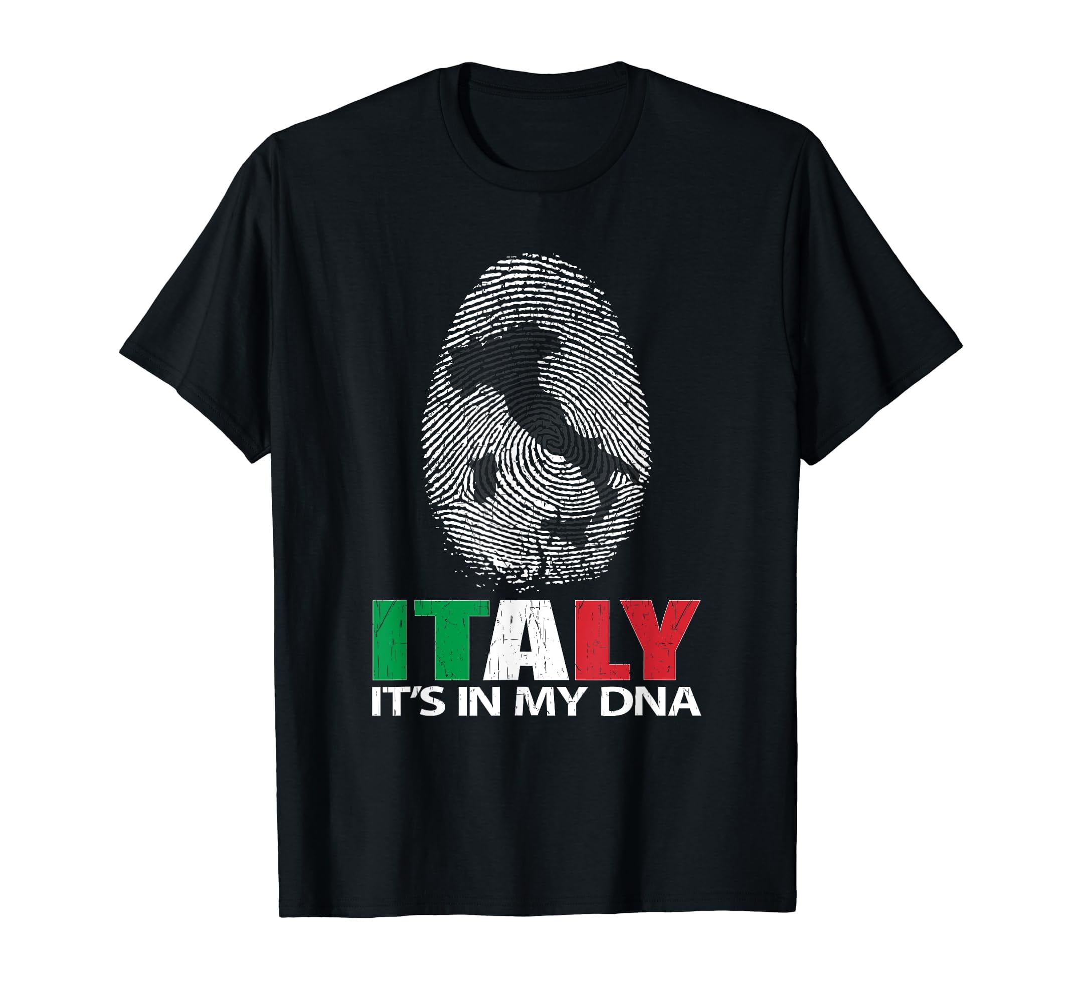 It's In My DNA Shirt Italy Fingerprint Italian Flag Map Gift Men Women ...