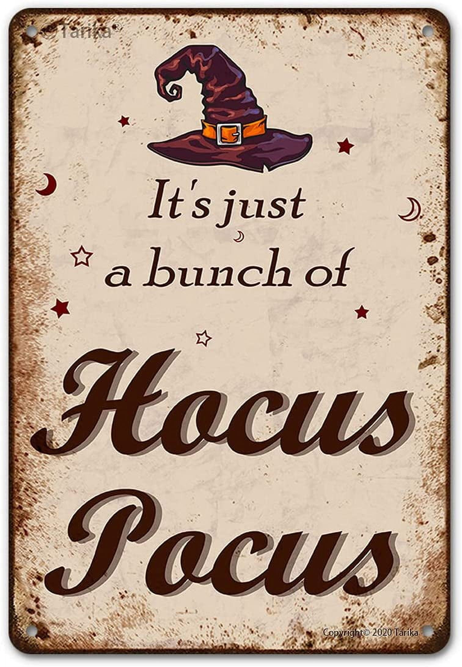 It's Just A Bunch of Hocus Pocus Halloween Decoration Iron Poster ...
