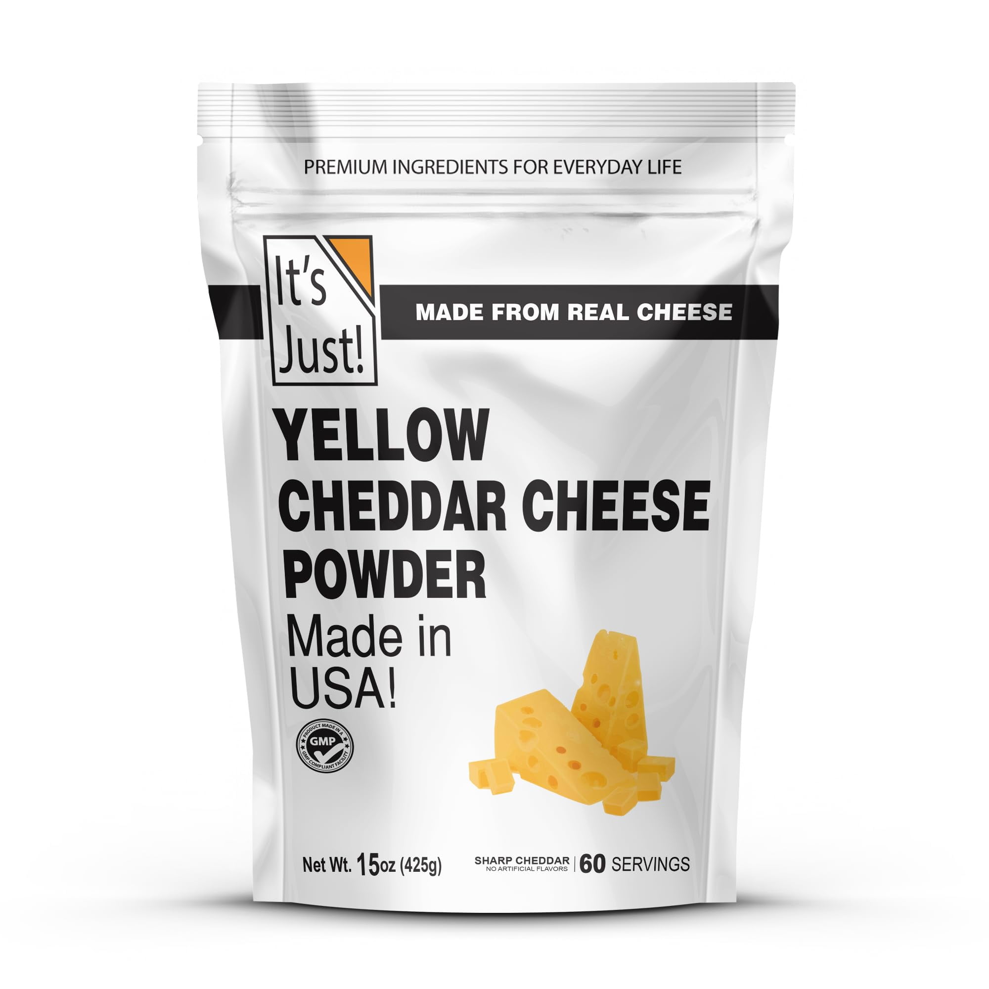 It's Just - Cheddar GGA1 Cheese Powder, 15oz, Made with Real Cheese ...