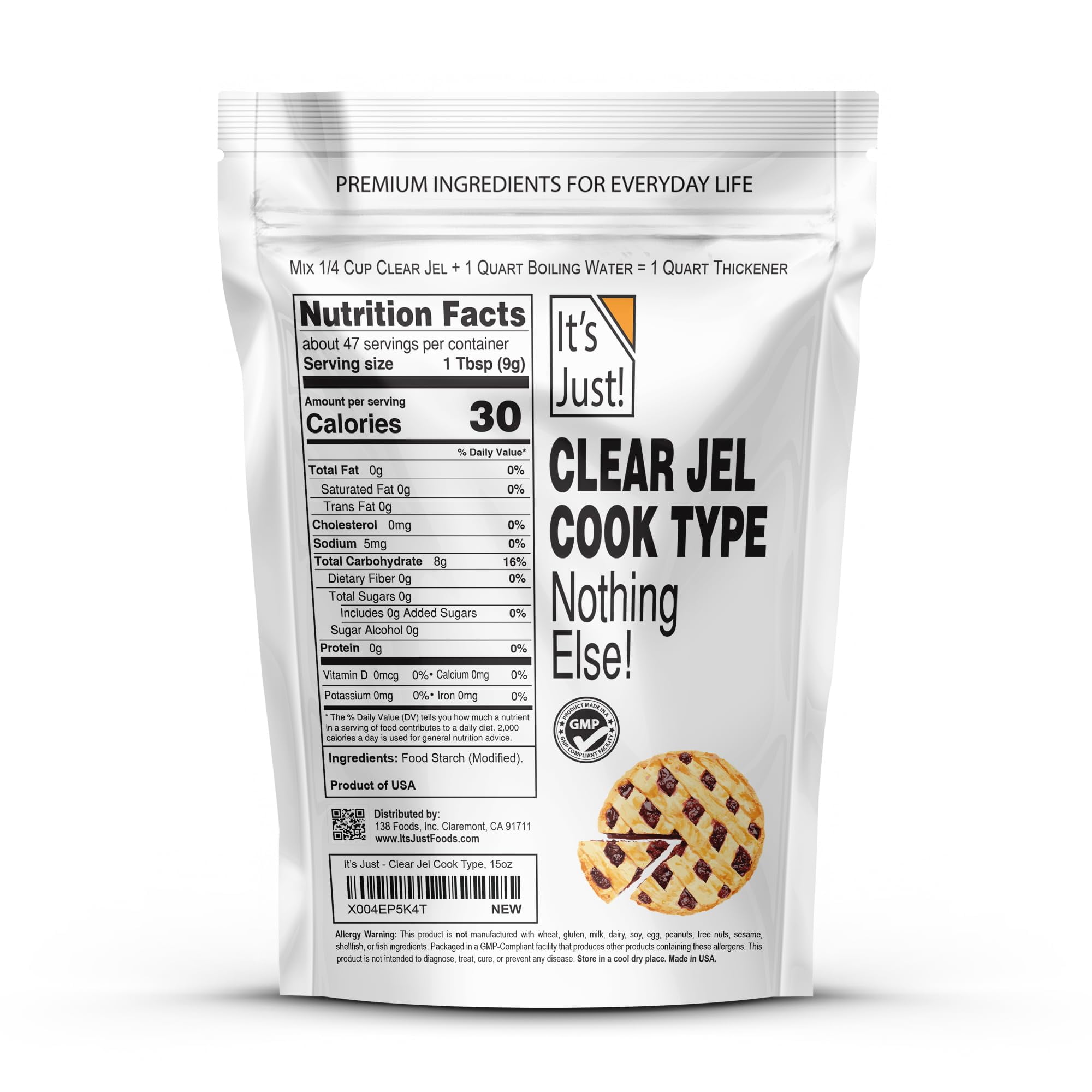 It's Just - TWE5 Clear Jel Cook Type, For Baking, Canning, Cooking, Pie ...