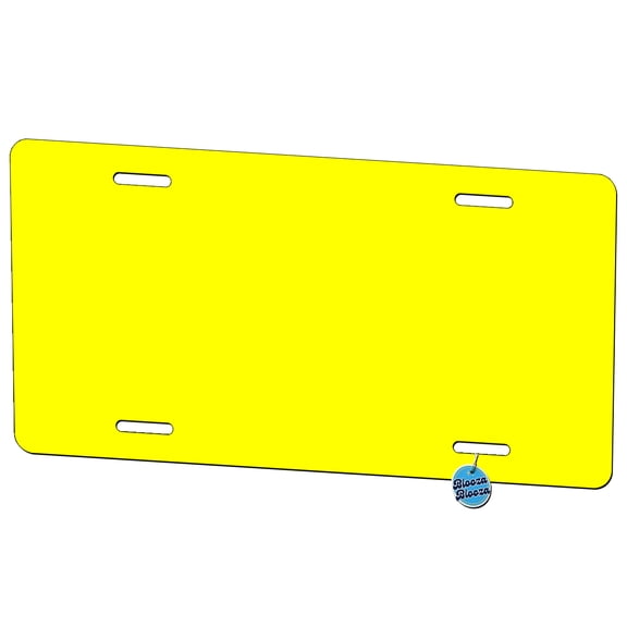 Yellow License Plate