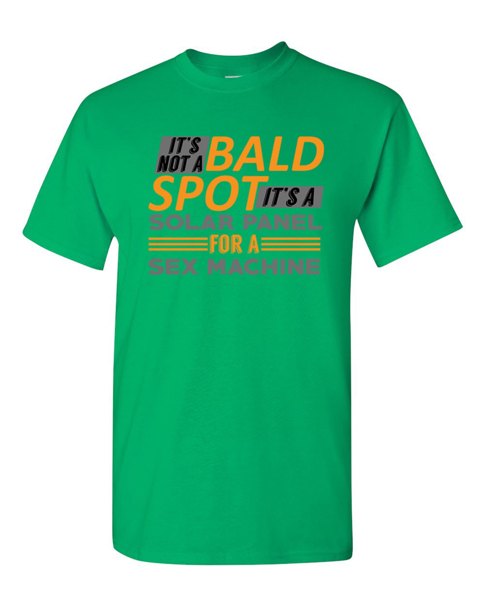 It's Not A Bald Spot It's A Solar Panel Funny Humor DT Adult T-Shirt ...