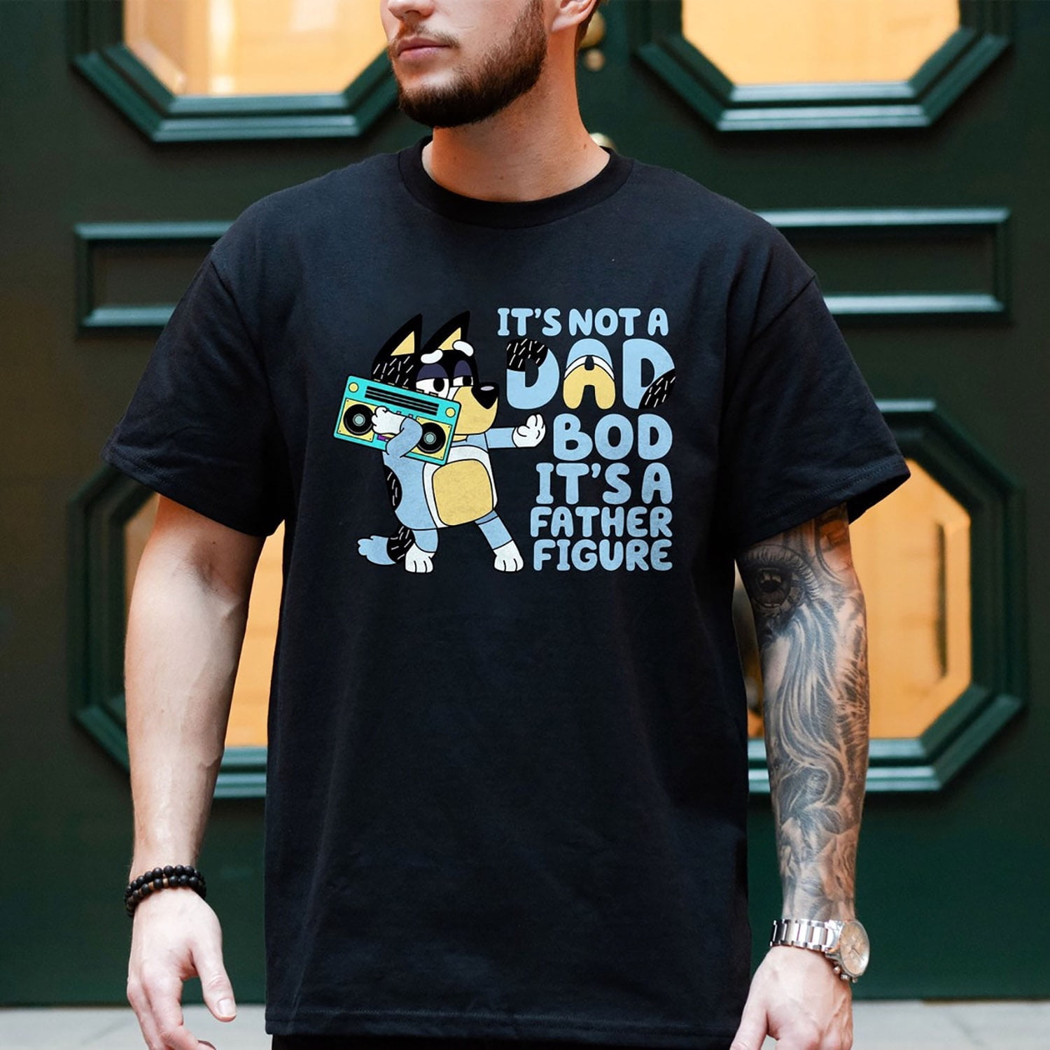 It's Not A Dad Bod It's A Father Figure Shirt, Bluey Shirt, Bandit ...