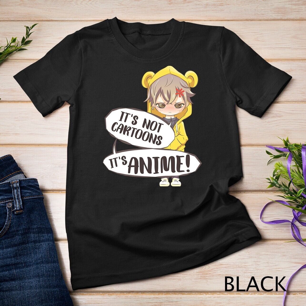 It's Not Cartoons It's Anime - Funny Kawaii Anime Meme Unisex T-shirt ...