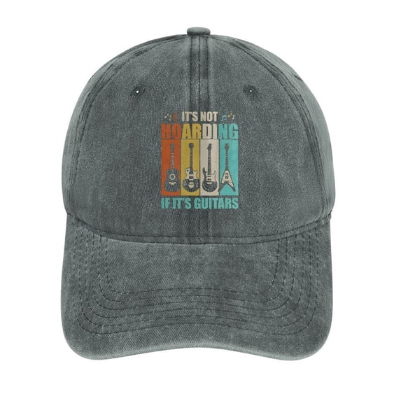 It’s Not Hoarding If It’s Guitars Gray Hat Adjustable Funny Fashion ...