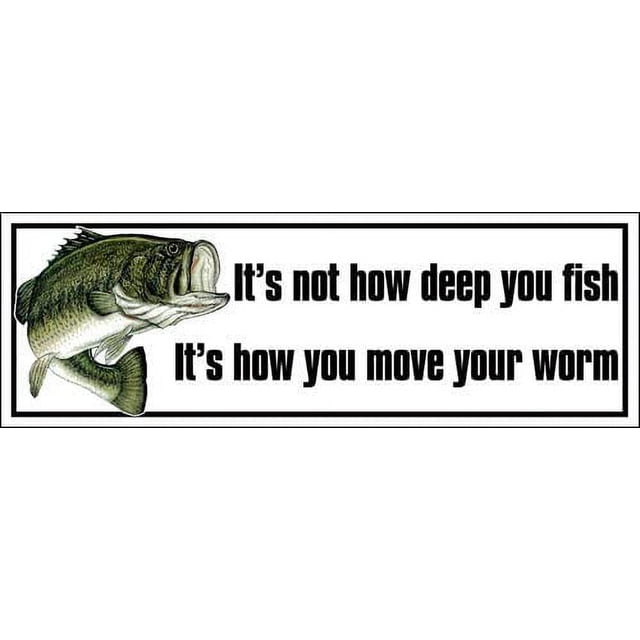 It's Not How Deep You Fish It's How You Move Your Worm Bumper 3M ...