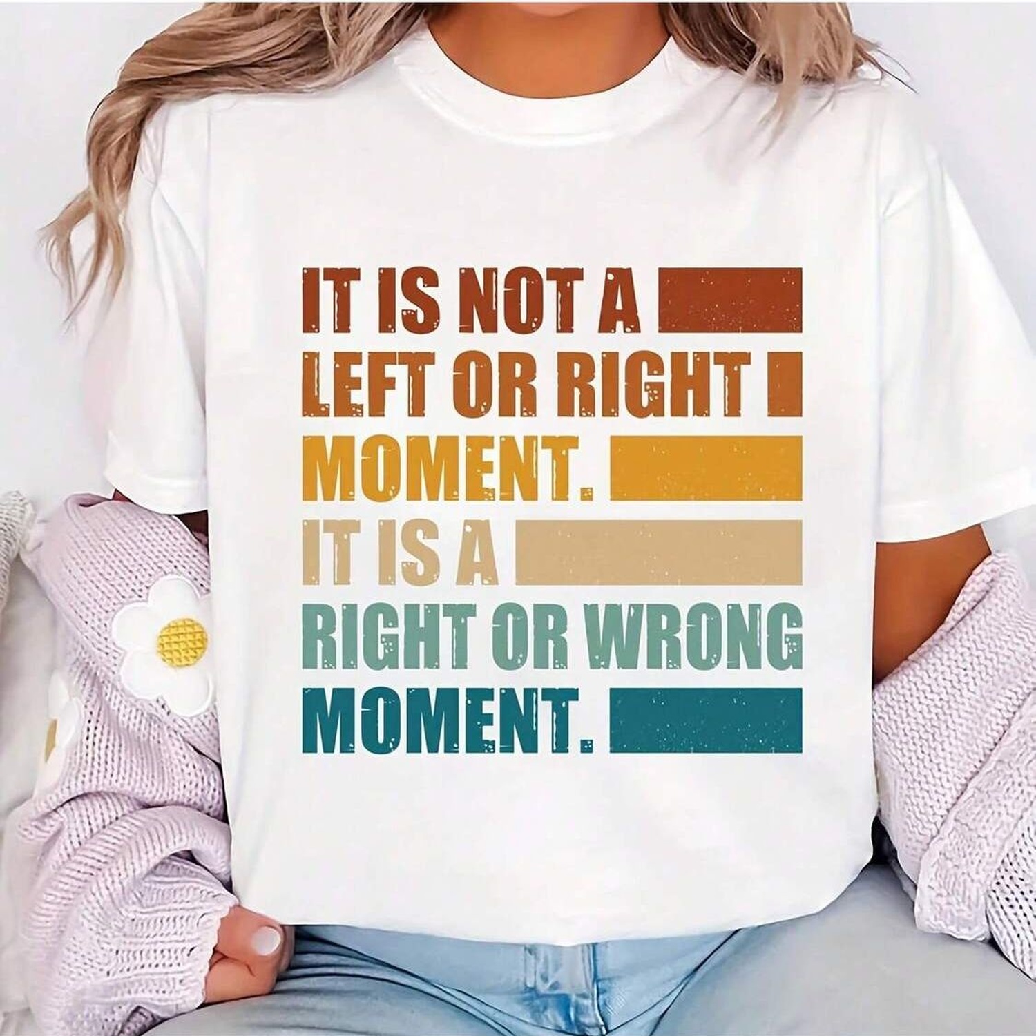 It's Not Left Or Right, It's Right Or Wrong S-Hirt, PolitiC-Al Activist ...