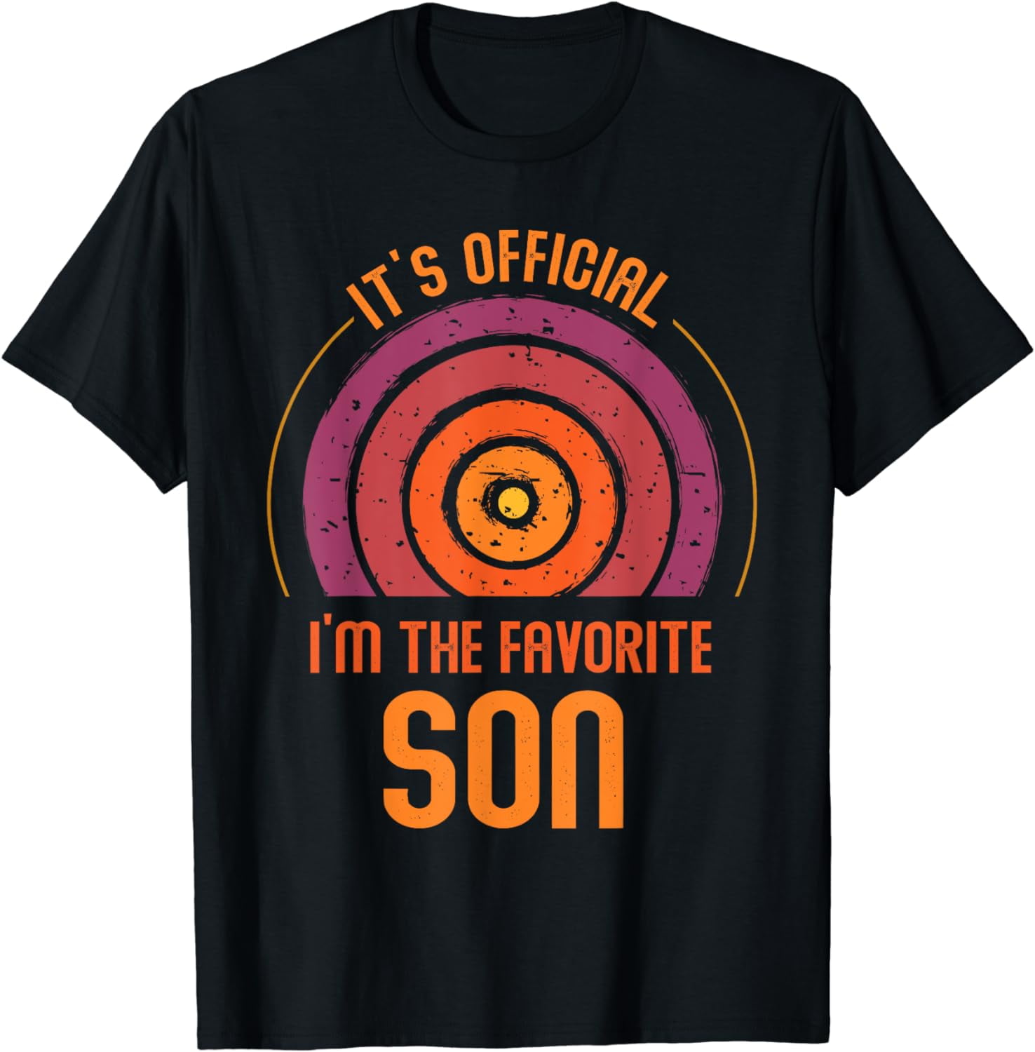 It's Official I'm The Favorite Son Funny Family Humor T-Shirt - Walmart.com