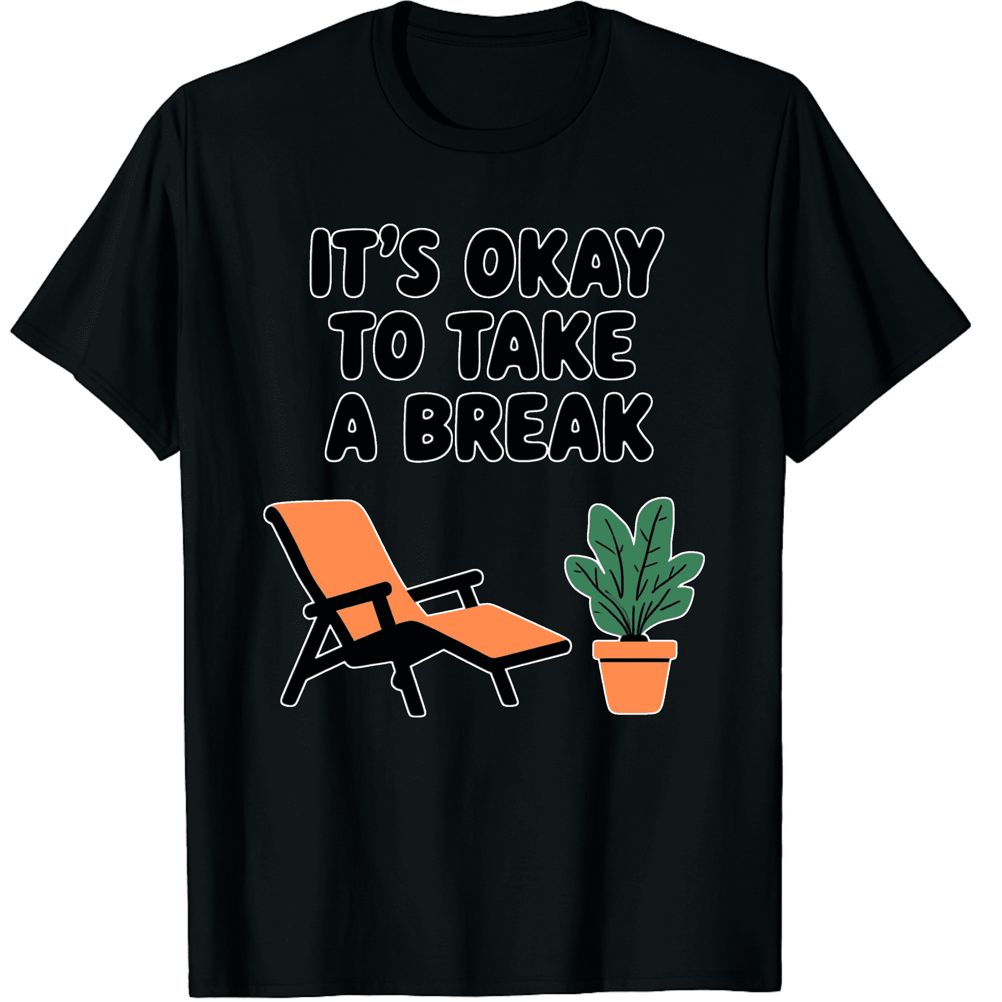 It’s Okay to Take a Break Mental Health Self Care Graphic T-Shirt for ...