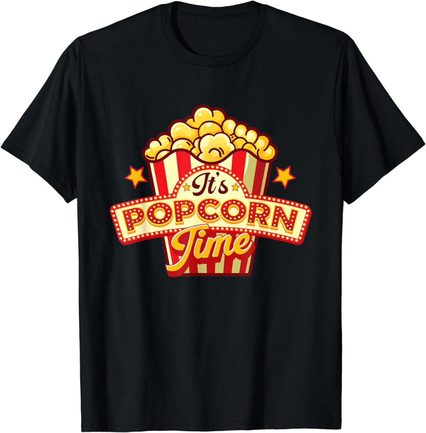 It's Popcorn Time - Caramel Corn Popcorn Lover Popped Corn T-Shirt ...