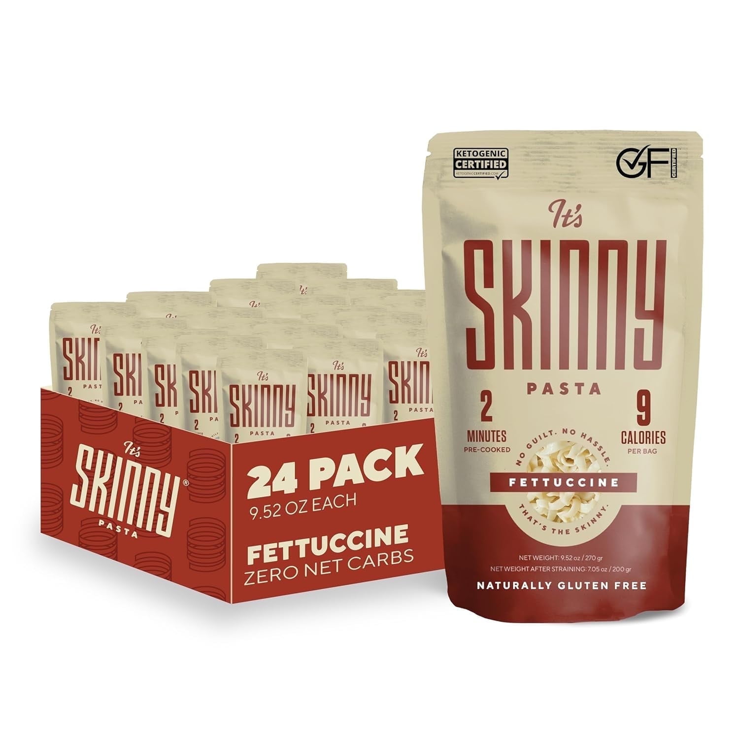 It’s Skinny Fettuccine Pasta — Pre-Cooked Konjac Noodles Gluten Free ...
