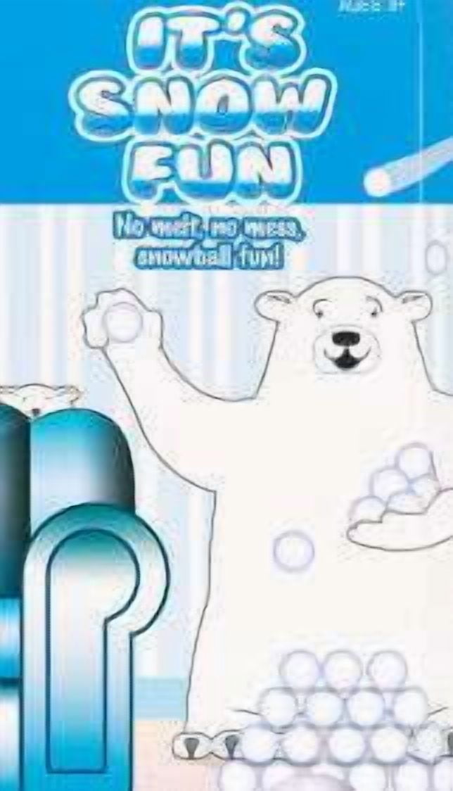 It's Snow Fun Indoor Snowballs 6-Pack (Snowball Fight In A Box ...