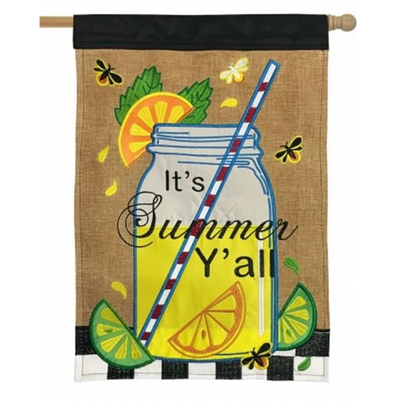 Jozie B 13 Burlap its Summer you All Flag, Large - Walmart.com